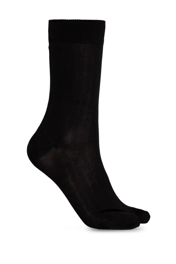 MAISON MARGIELA Socks With Tabi Cut-out - Black