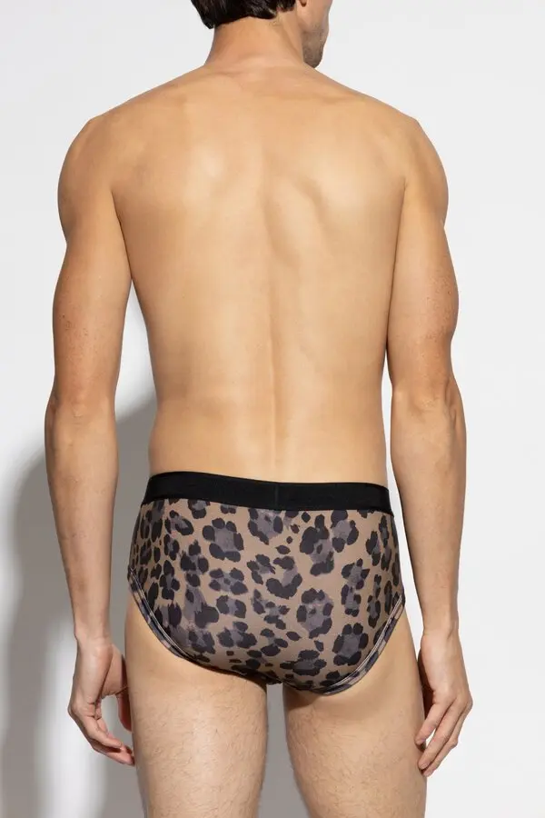 TOM FORD Briefs With Logo - Beige