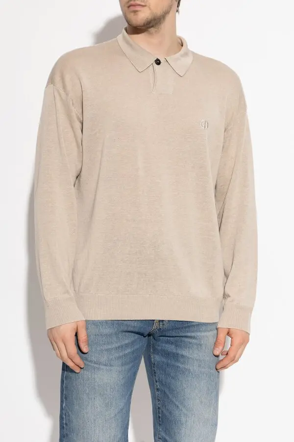 Giorgio Armani Polo With Embroidered Logo