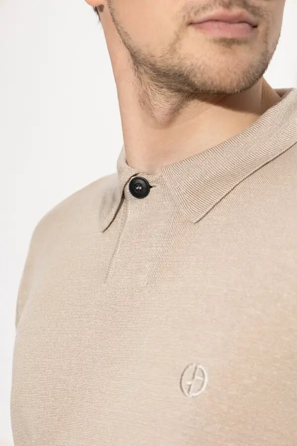 Giorgio Armani Polo With Embroidered Logo
