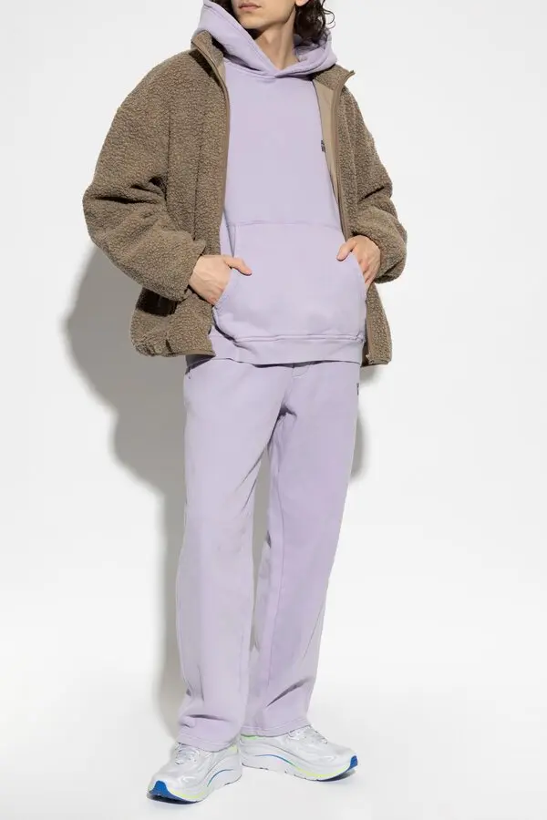 American Vintage Fleece Zip-up Sweatshirt - Beige
