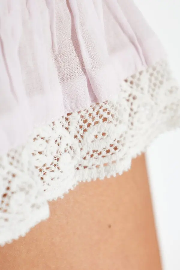 LoveShackFancy Gloriana Skirt - Pink