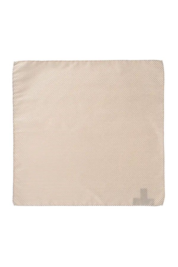 Emporio Armani Silk Pocket Square - Beige