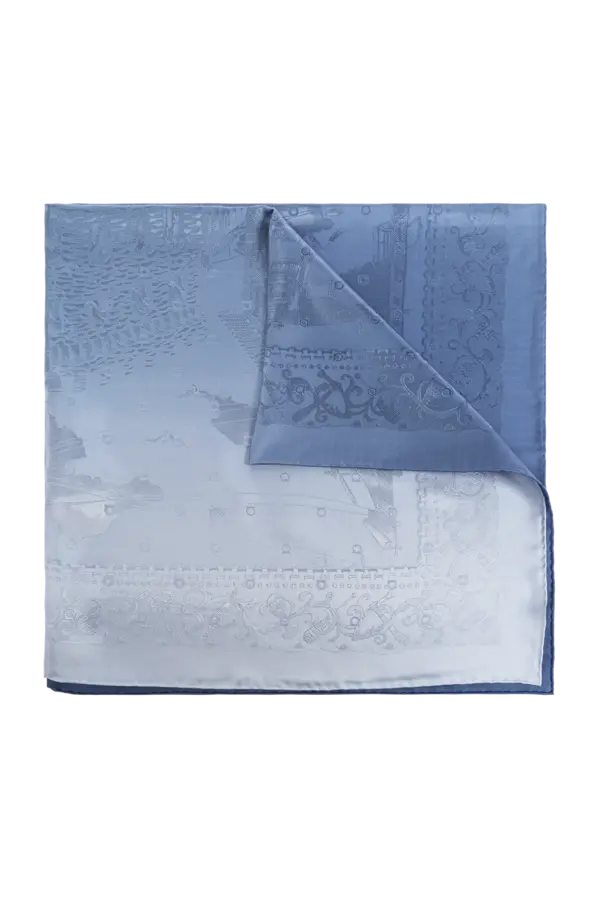 FERRAGAMO Silk Scarf - Blue