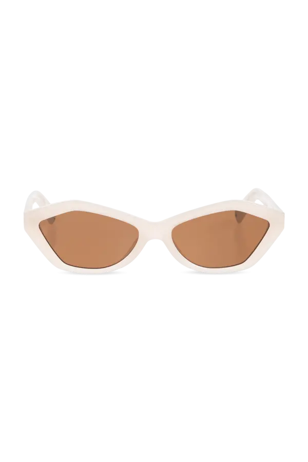 Jacquemus Geometric Cat-eye Sunglasses - Cream