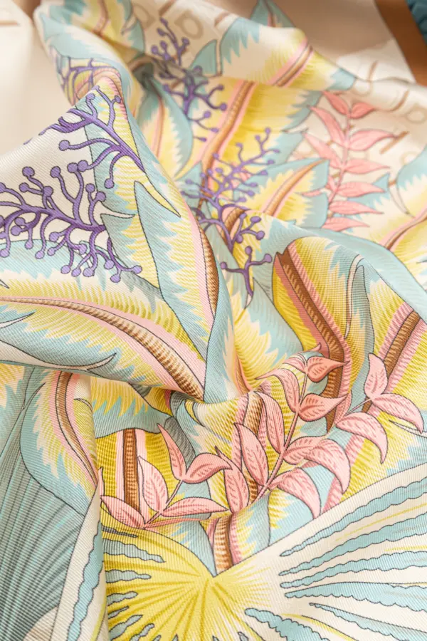 FERRAGAMO Silk Scarf With Print - Multicolour