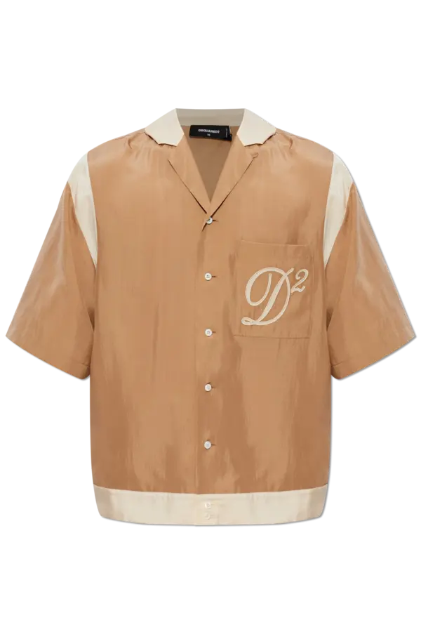 Dsquared2 Silk Short-sleeve Shirt