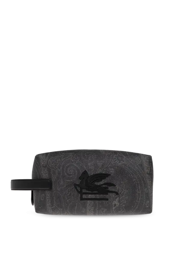 Etro Logo Cosmetic Bag - Grey