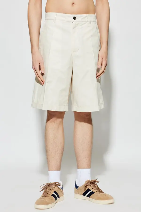 Bally Cotton Shorts - Cream