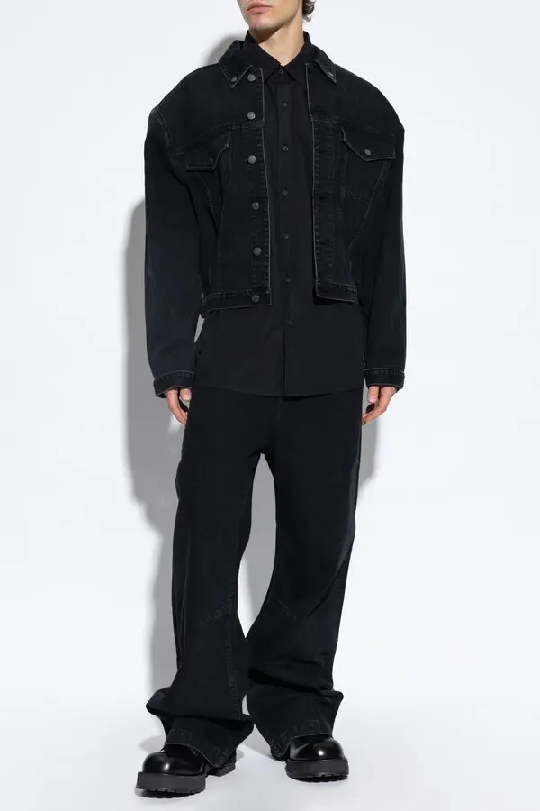 ENTIRE STUDIOS Wide-leg Jeans - Black