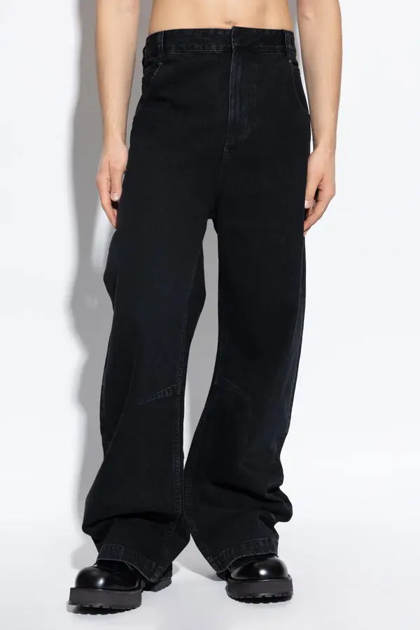 ENTIRE STUDIOS Wide-leg Jeans - Black