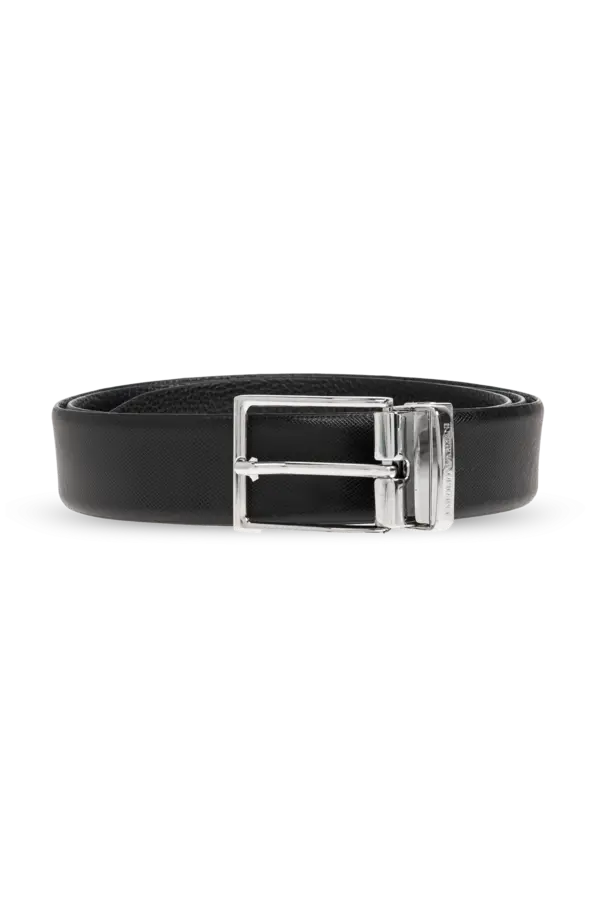 Emporio Armani Reversible Belt - Black
