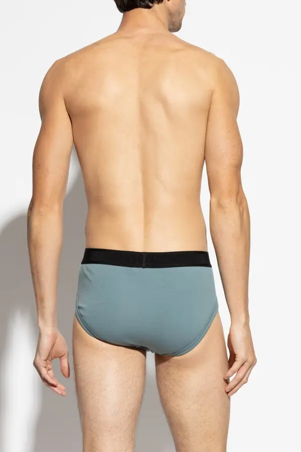 TOM FORD Briefs With Logo - Blue