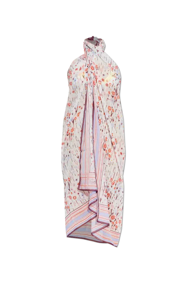 LANVIN Scarf With Floral Motif