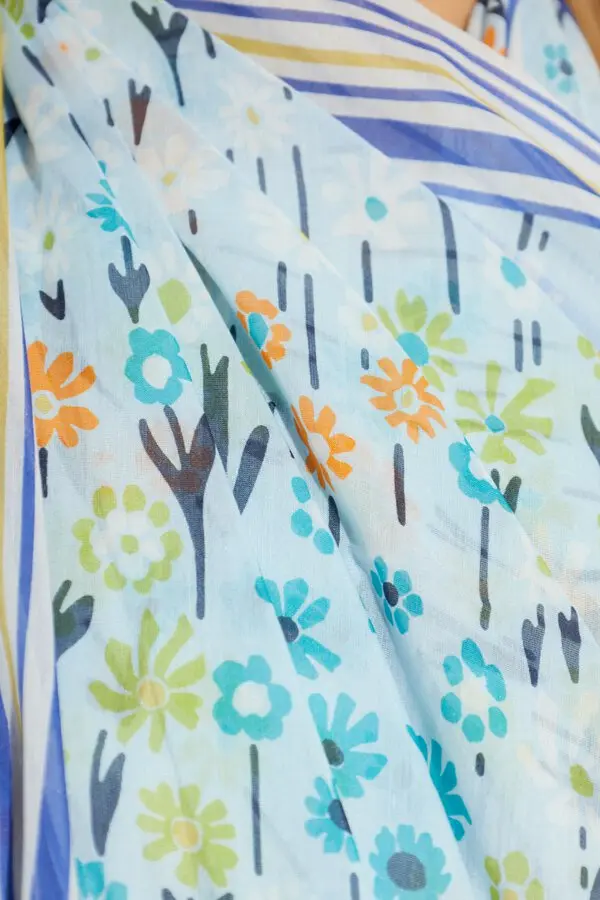 LANVIN Floral Motif Pareo