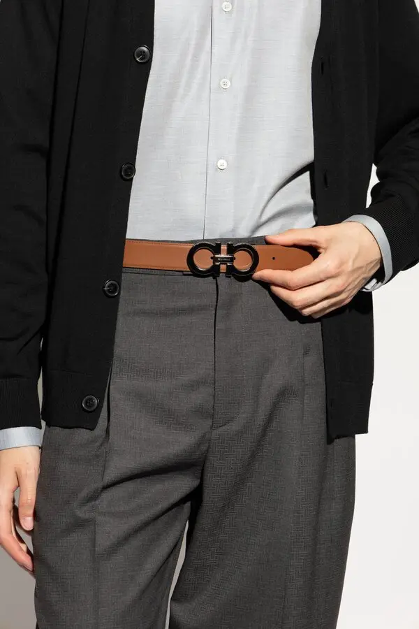 FERRAGAMO Double-sided Belt - Black