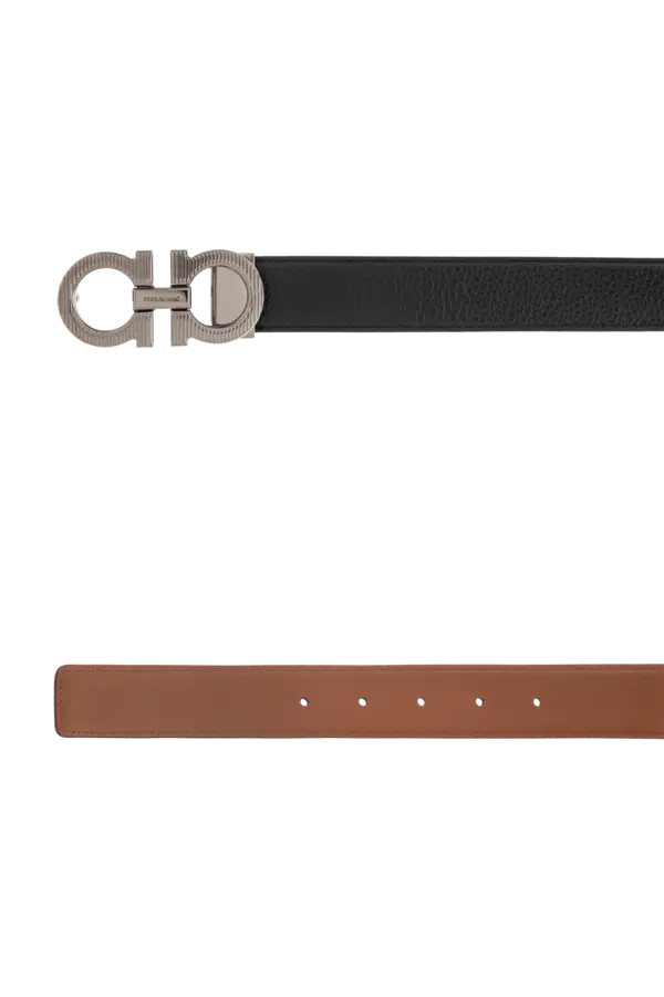 FERRAGAMO Double-sided Belt - Black
