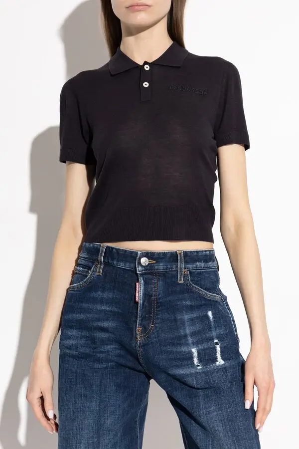Dsquared2 Polo Shirt With Embroidered Logo