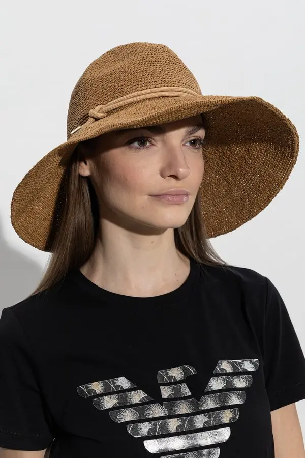 Emporio Armani Hat With Decorative Cord - Beige