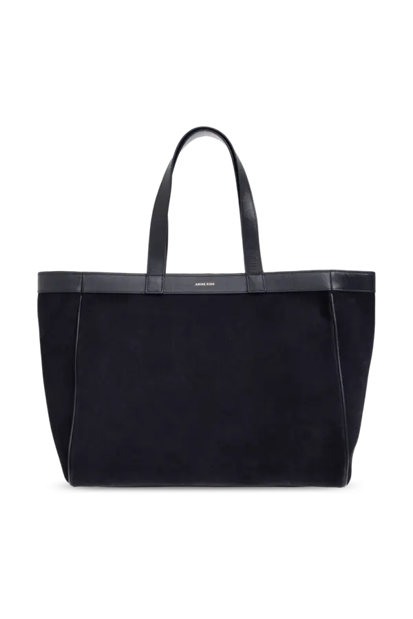 ANINE BING Rio Medium Shopper - Navy Blue