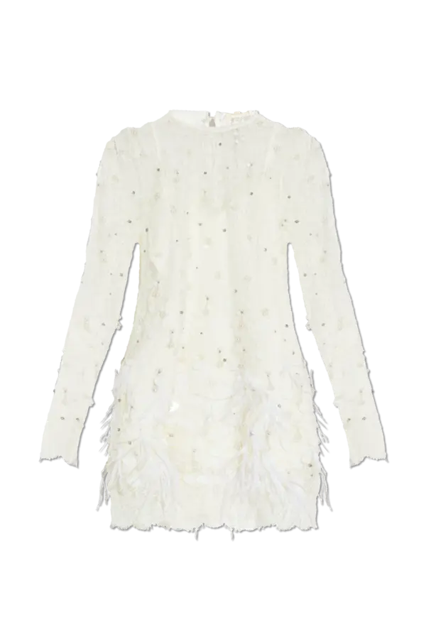 LoveShackFancy Alouetta Mini Dress - Cream