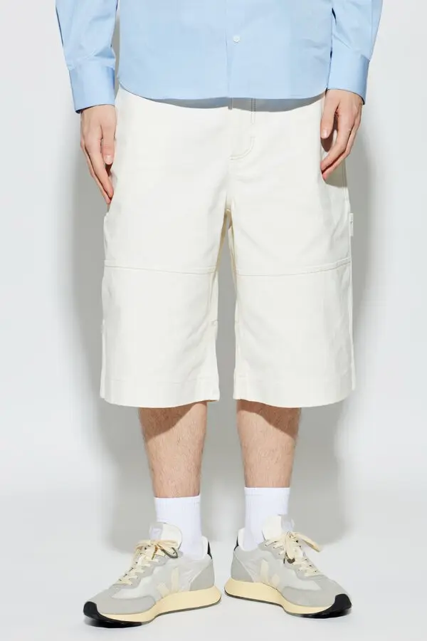 AMI Paris Loose-fit Denim Shorts