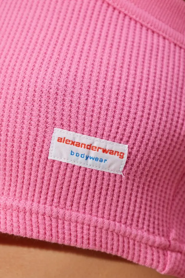 Alexander Wang Short Lingerie Top With Straps - Pink