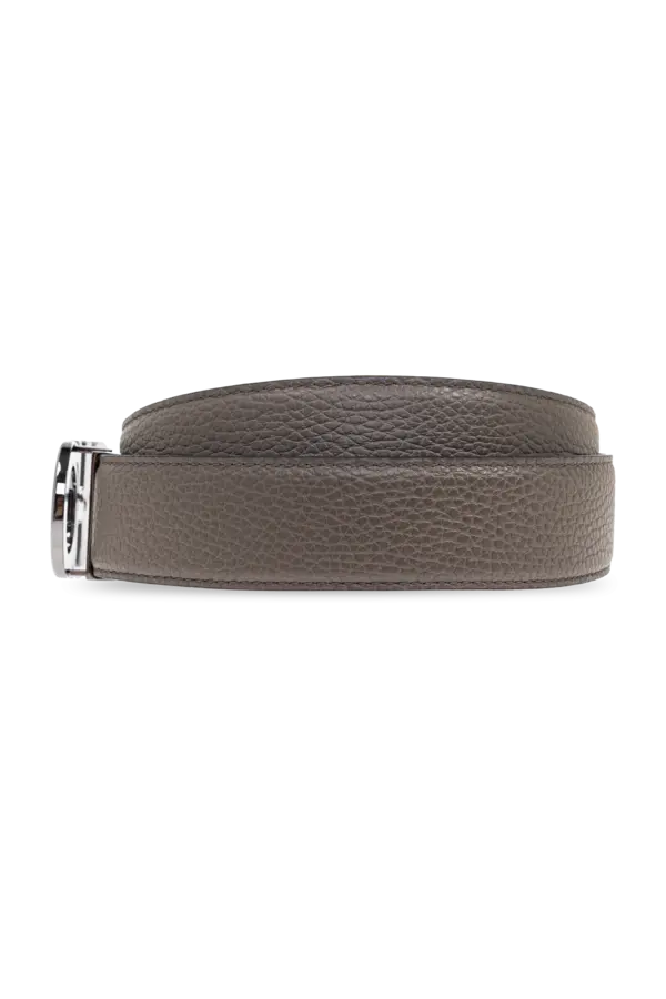 FERRAGAMO Double-sided Belt - Grey
