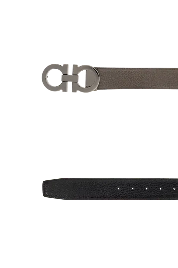 FERRAGAMO Double-sided Belt - Grey