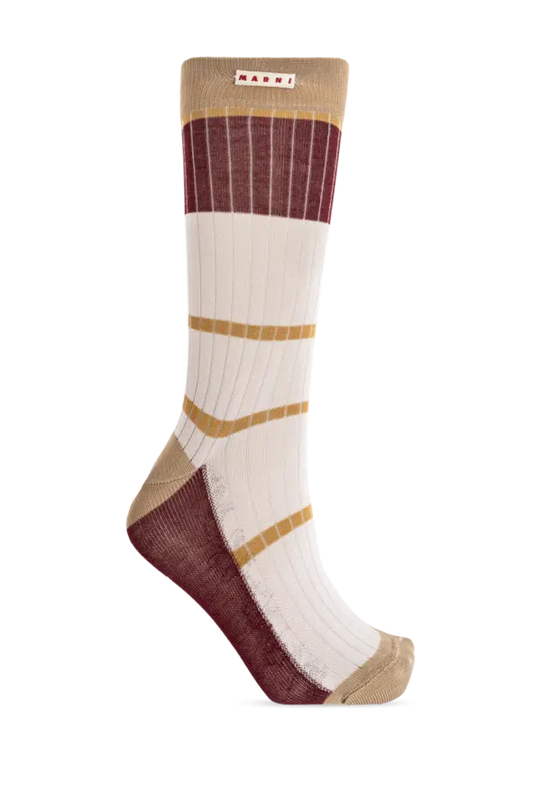 Marni Striped Socks - Pink