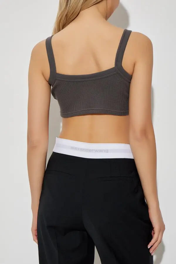 Alexander Wang Lingerie Crop Top - Grey