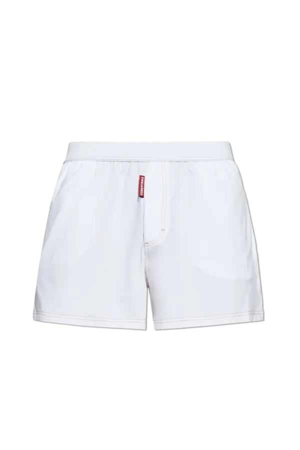 Dsquared2 Cotton Boxers With Logo - White