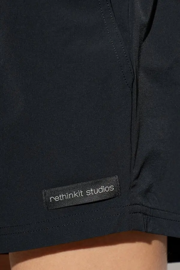 RETHINKIT STUDIOS Logo Patch Shorts - Black