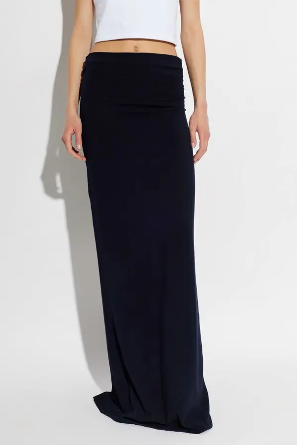 Dsquared2 Maxi Skirt With A Slit - Navy Blue