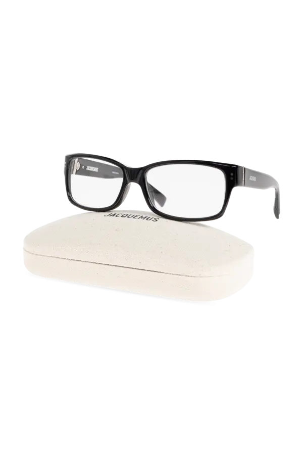 Jacquemus Rectangular Eyeglasses - Black