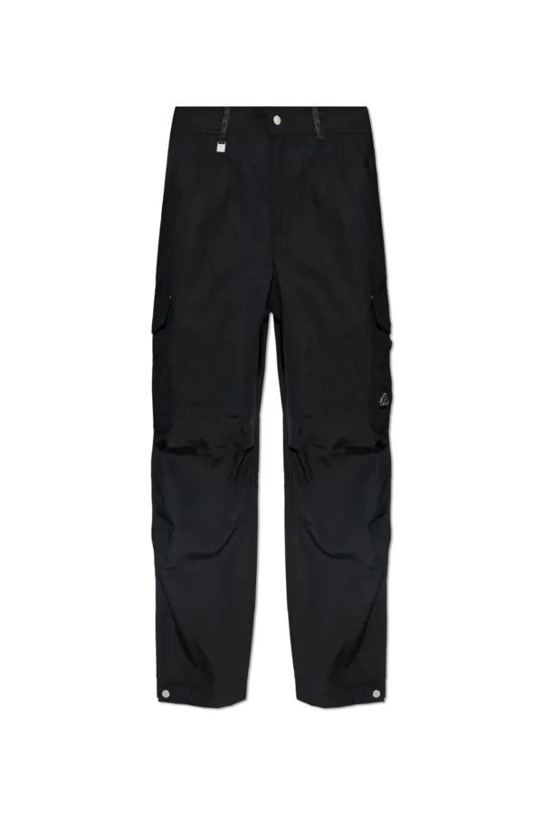 Moose Knuckles Cargo Trousers With Ruching - Black