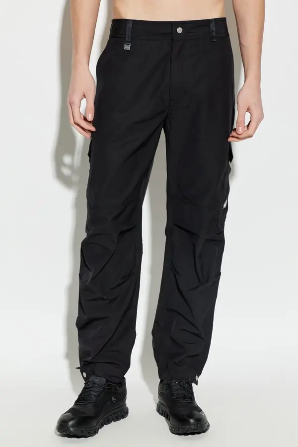 Moose Knuckles Cargo Trousers With Ruching - Black