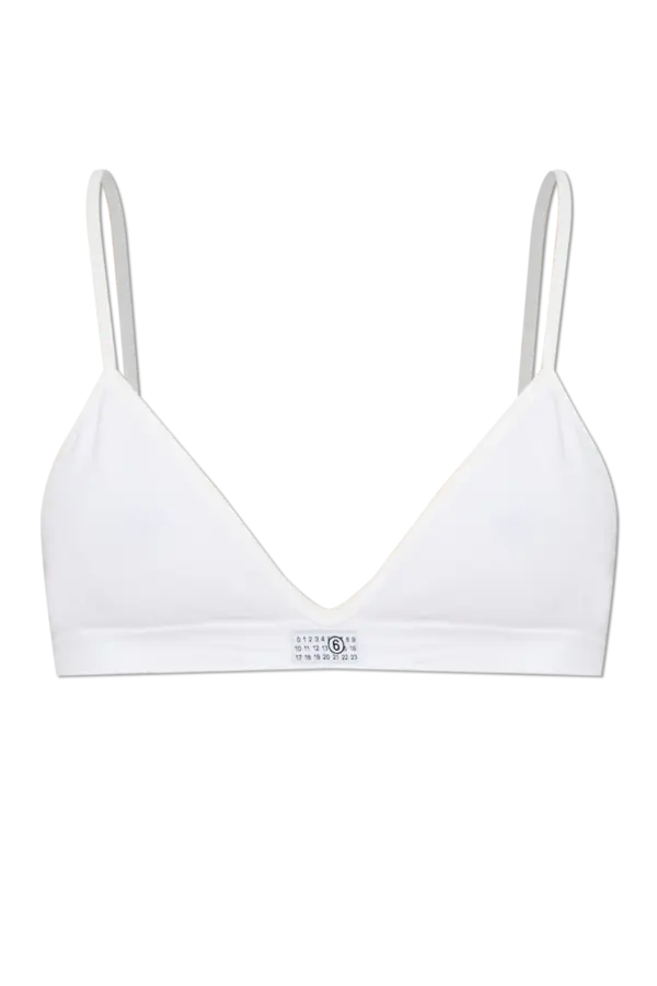 MAISON MARGIELA Cotton Bra - White
