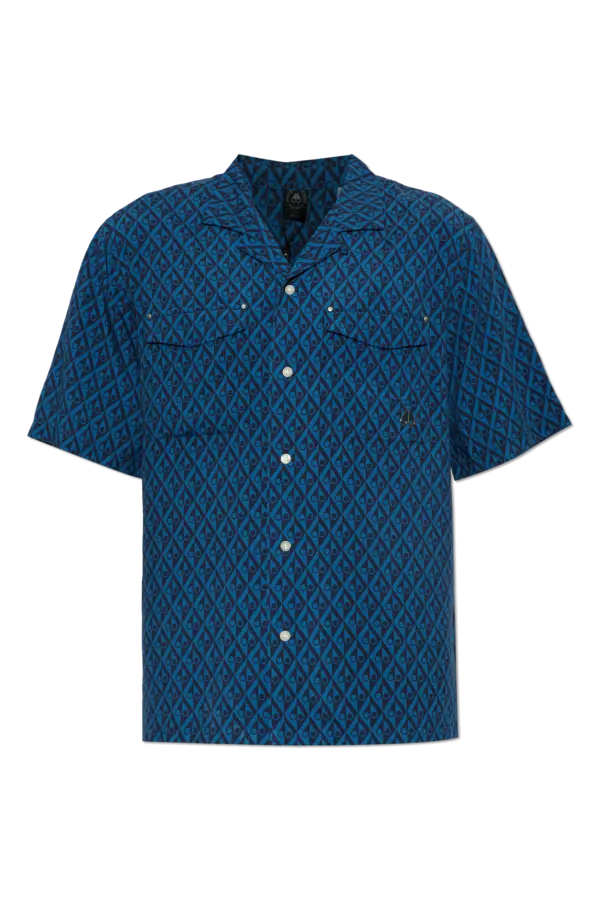 Moose Knuckles Shirt With Monogram - Blue