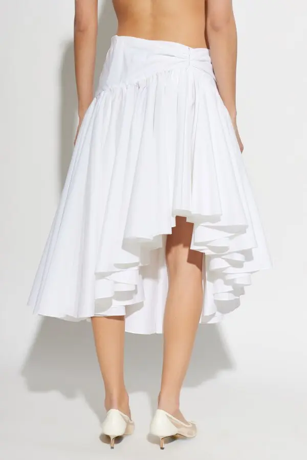 Jacquemus Skirt With Asymmetrical Hemline - White