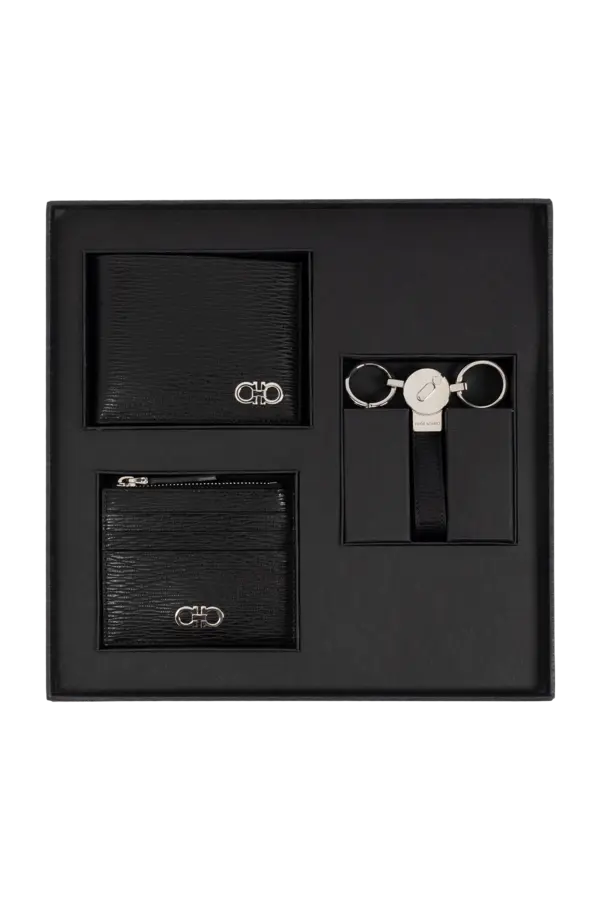 FERRAGAMO Set: Wallet - Black