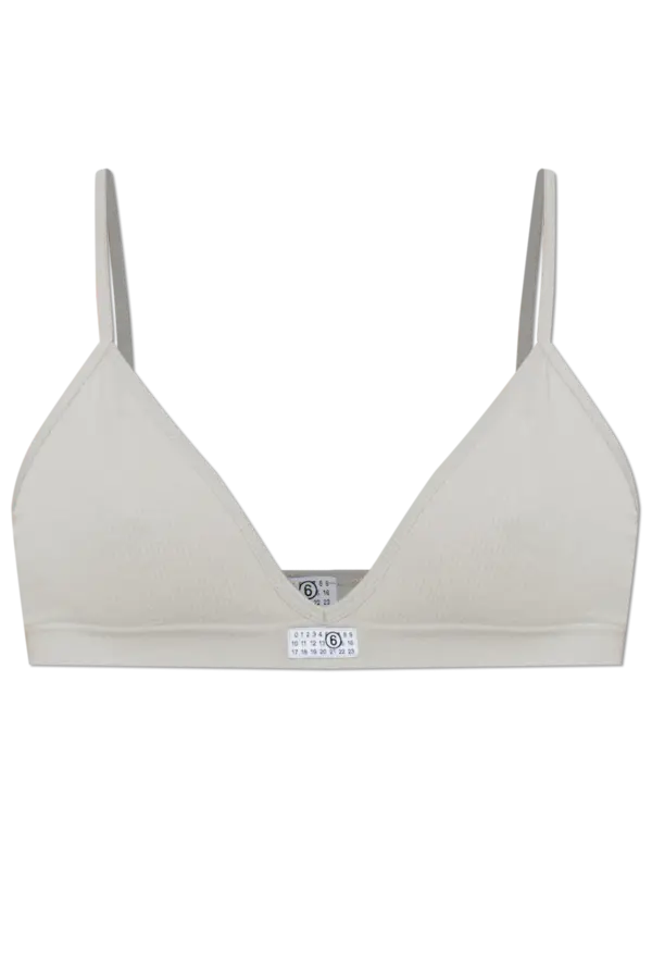 MAISON MARGIELA Cotton Bra - Grey