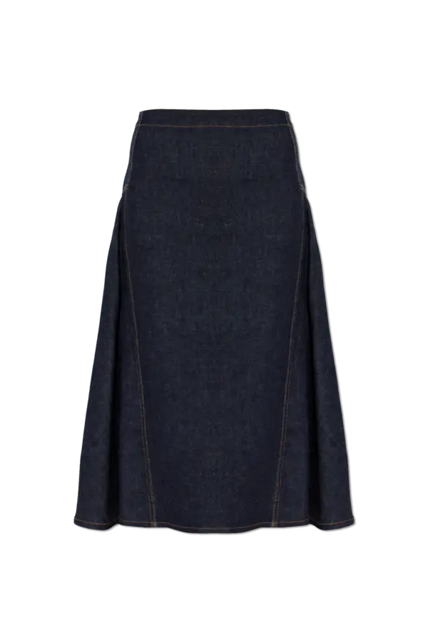 Jacquemus Lavoir Denim Midi Skirt - Navy Blue