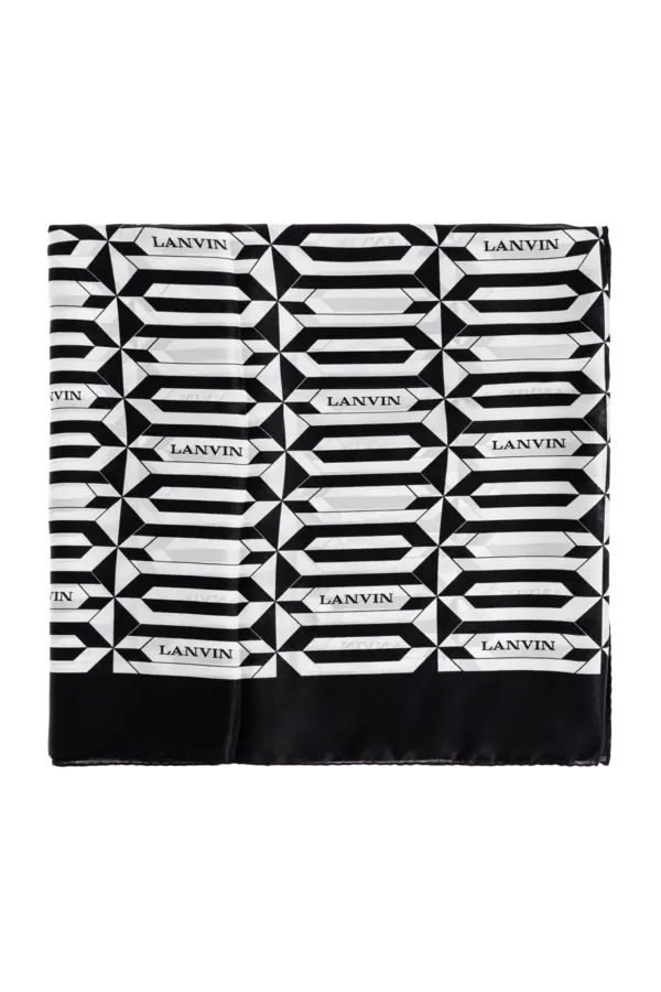 LANVIN Silk Scarf - Black