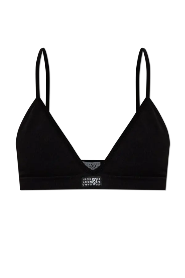 MAISON MARGIELA Cotton Bra - Black