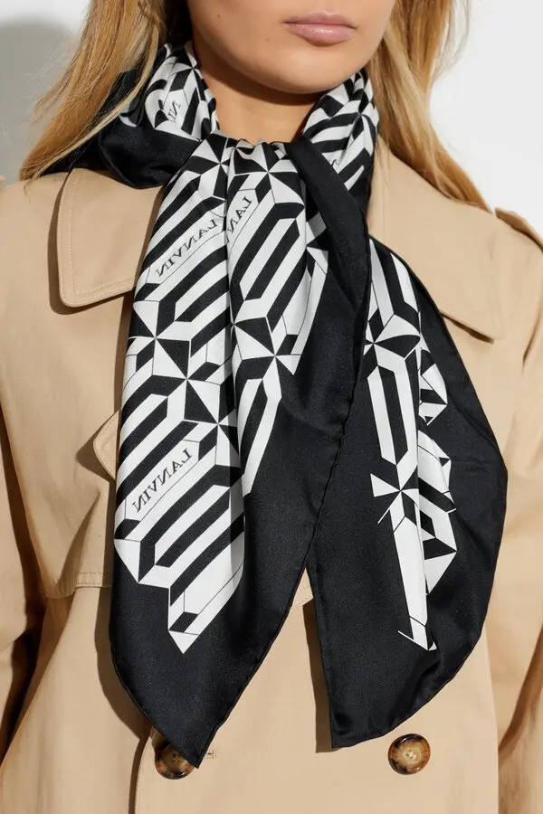 LANVIN Silk Scarf - Black