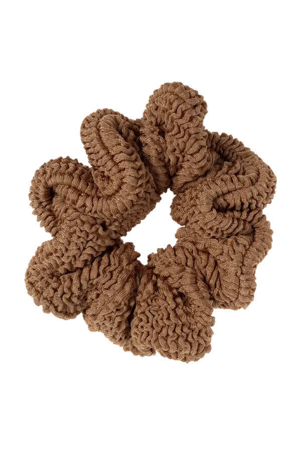 Hunza G Hair Scrunchie - Brown