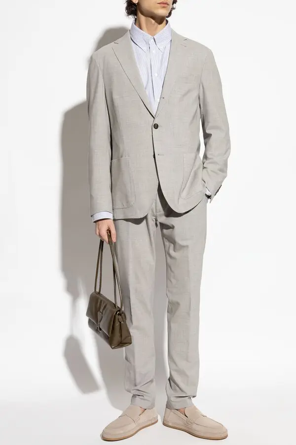 Eleventy Tapered Wool Trousers