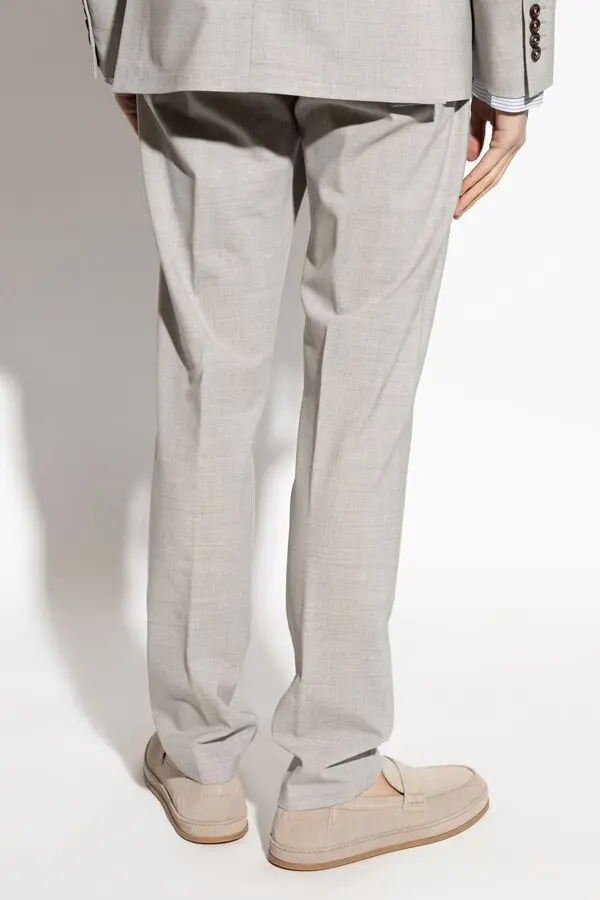 Eleventy Tapered Wool Trousers