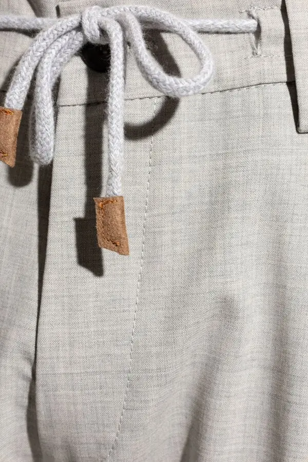 Eleventy Tapered Wool Trousers